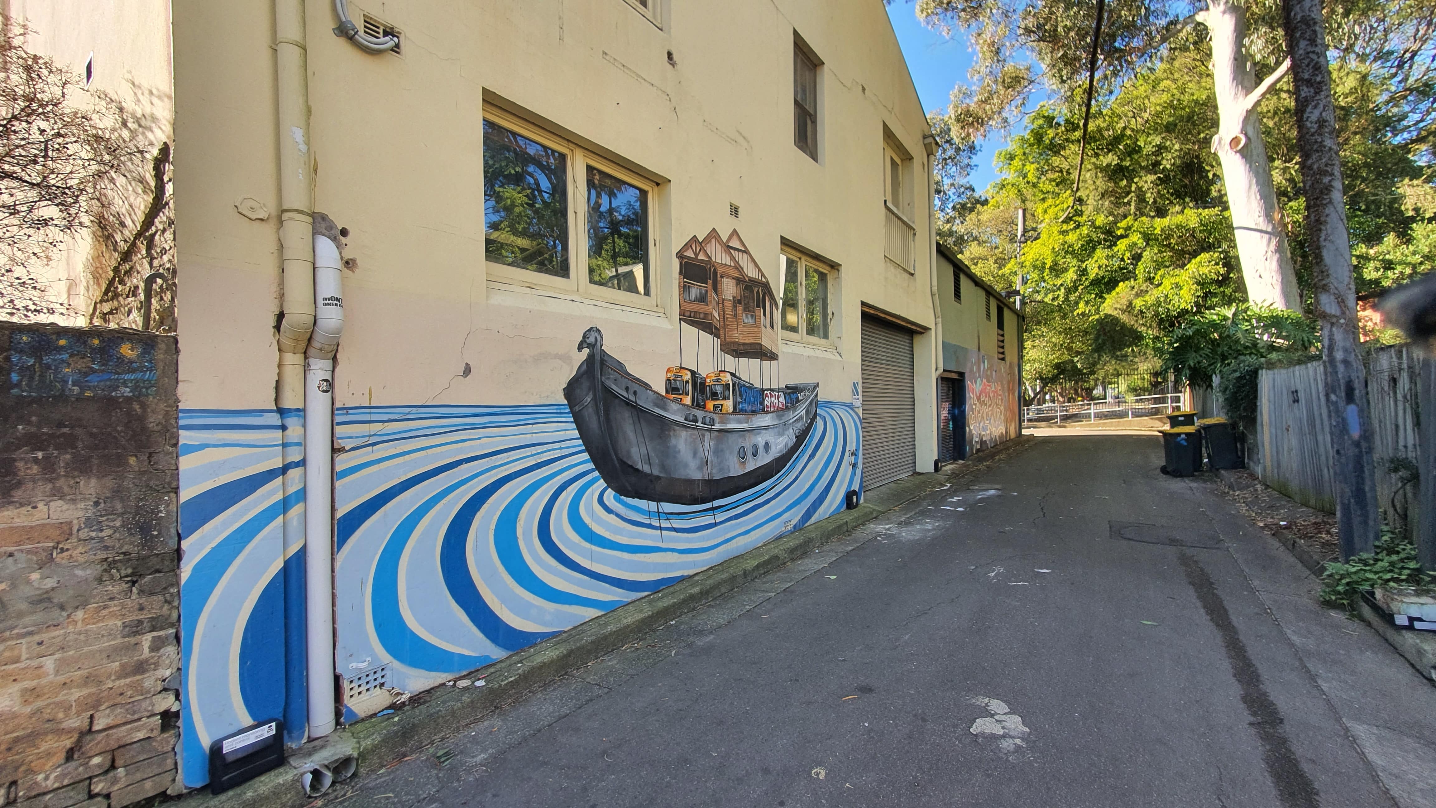 Derwent Lane Art - Glebe - Street Art - Art Out in Sydney